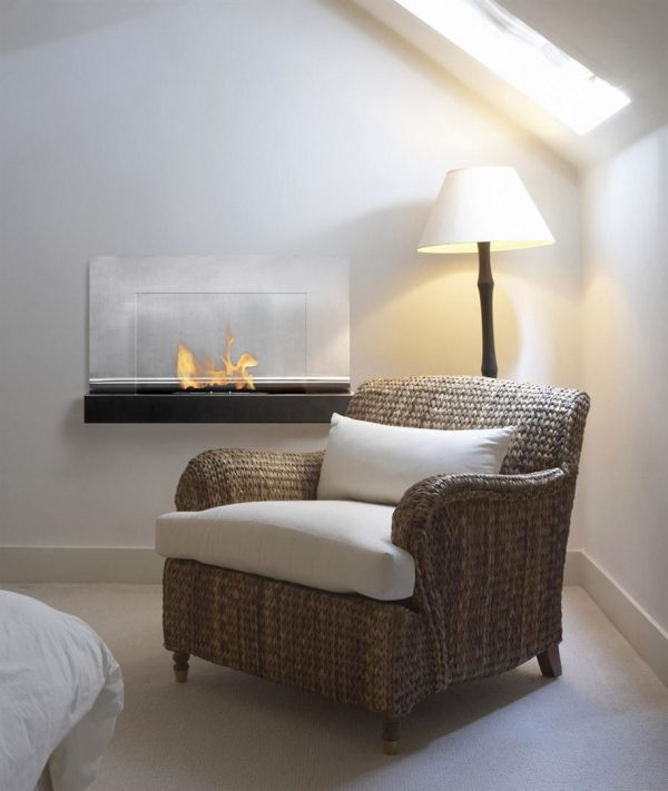 IGNIS® | Stainless Wall Mount Ethanol Fireplace – Ferrum